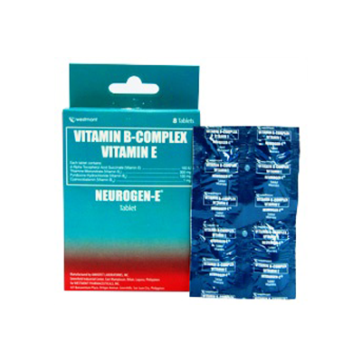 Neurogen-E (Vitamins B1, B6, B12, and Vitamin E) Tablet | Shield Drugstore Online